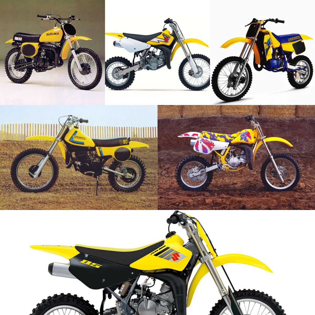 Suzuki RM80 and RM85 history 1977-2019
