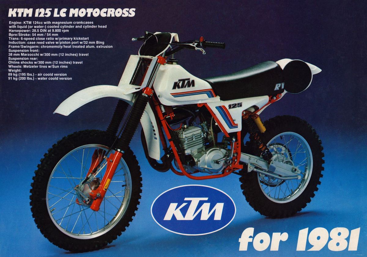 KTM’s 1981 Motocross and Off-Road Lineup