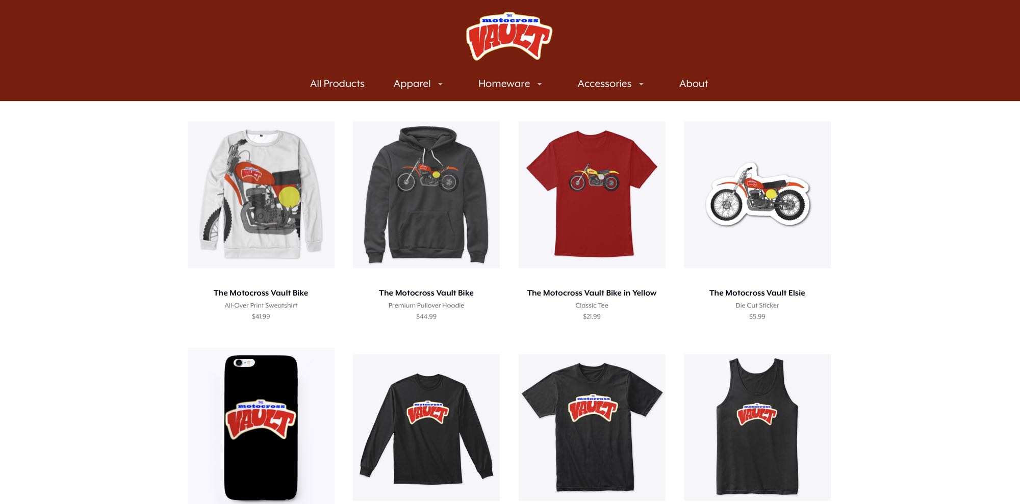 The Motocross Vault Merchandise