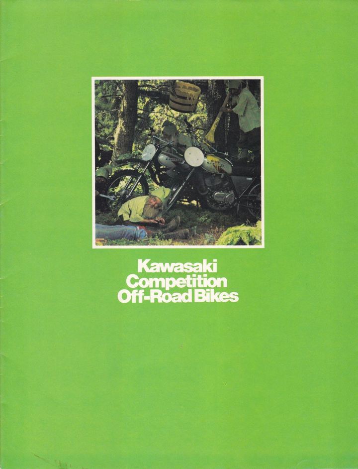 1976 Kawasaki Kx125, KX250, KX400, KD125, KD175, and KT250 Brochure