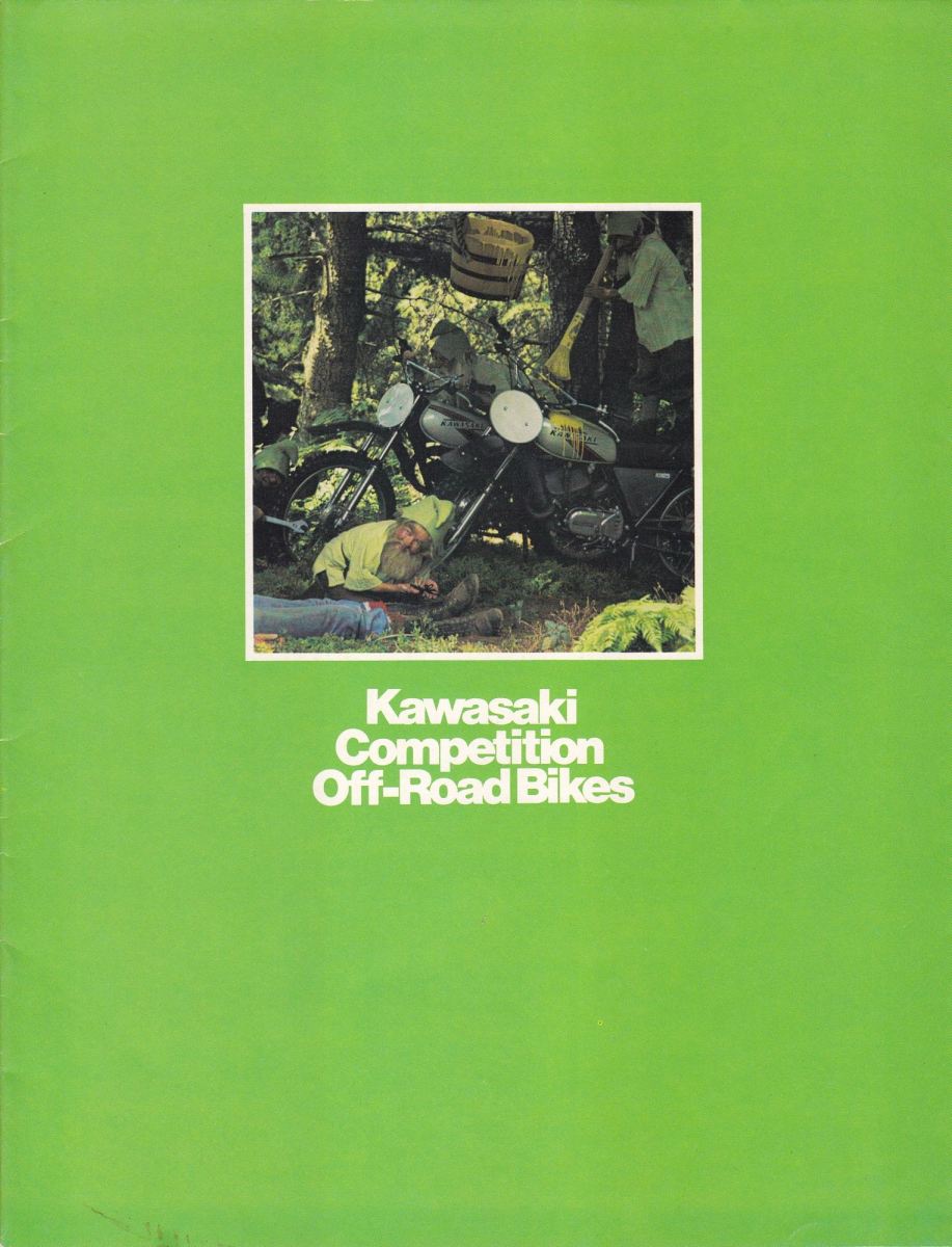1976 Kawasaki Kx125, KX250, KX400, KD125, KD175, and KT250 Brochure