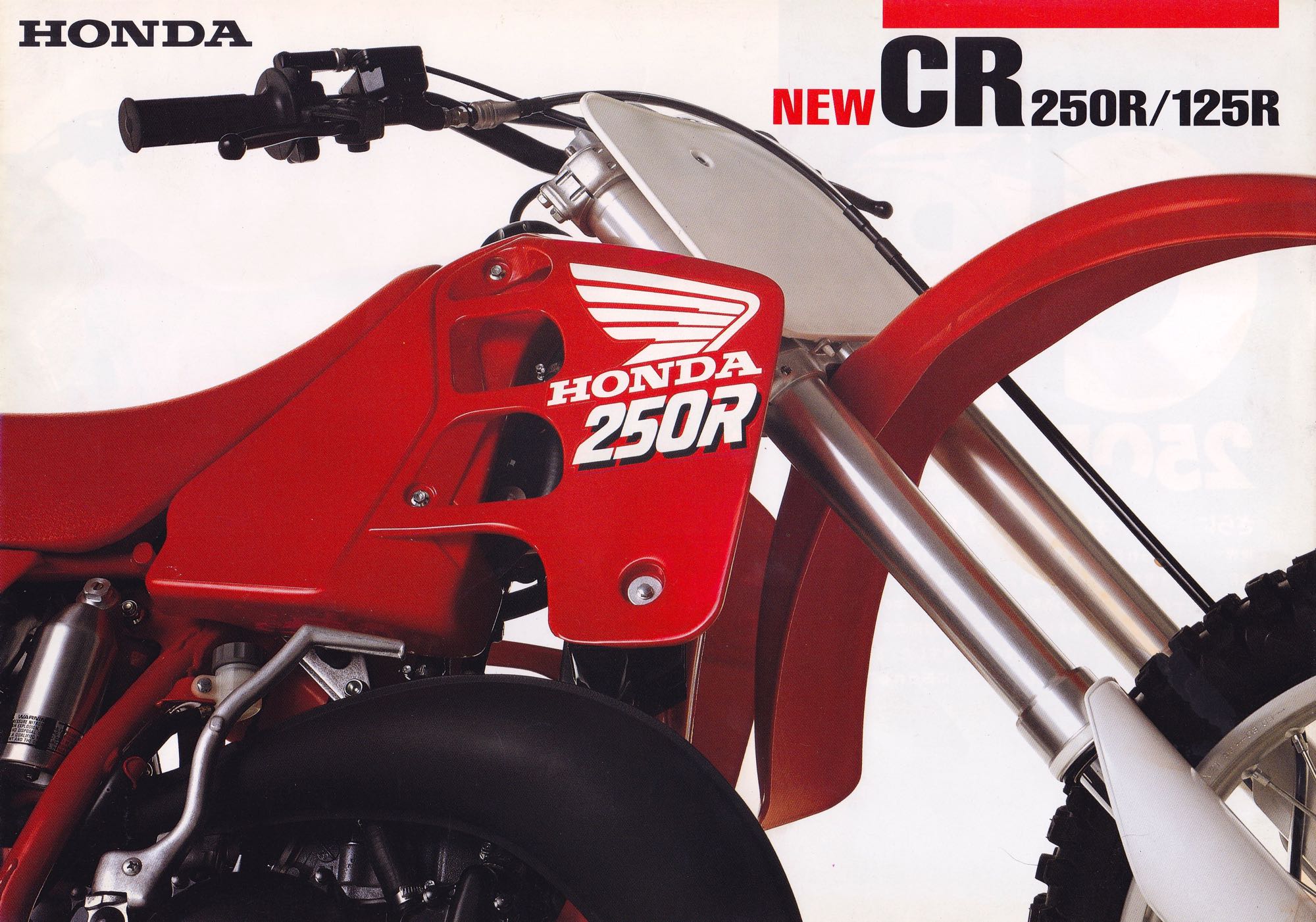 1989 Honda CR125R and CR250R Japanese Brochure